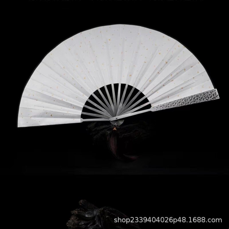 Горячая продажа SG Веер Qiankun, полностью металлический веер, веер из костяного шелка, складной веер, китайский веер, орнамент холодного оружия