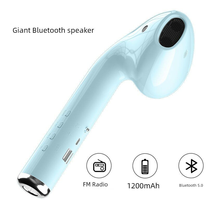 Большая Bluetooth-колонка 2-го поколения, в комплекте зарядное устройство, коробка, инструкция - Синий