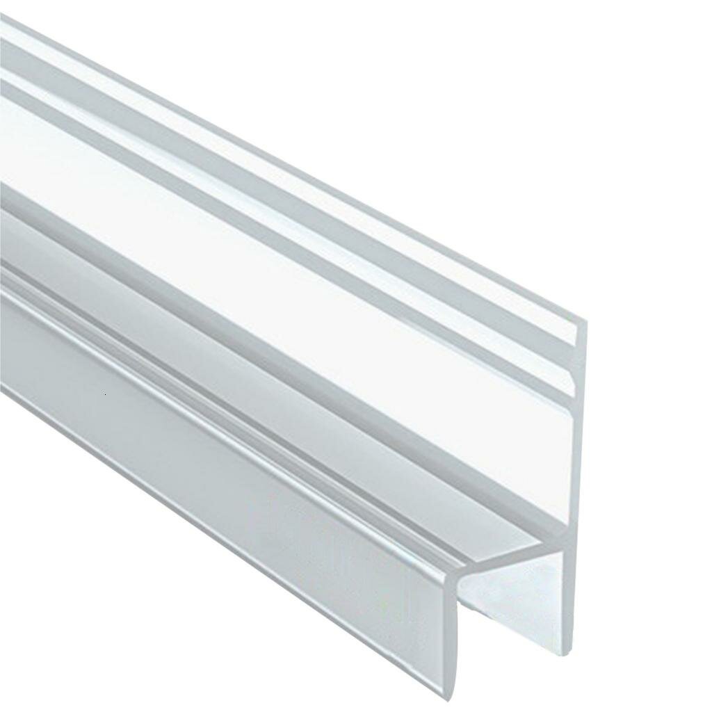 Уплотнительная лента для стеклянной двери в ванную, H-образная, силиконовая, 10mm