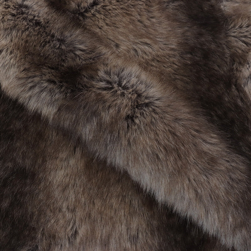 В наличии Полностью полиэстеровая ткань с эффектом выцветания из лисьего меха, длинный плюшевый материал, высокий-низкий мех, белый плюшевый материал, осенне-зимний меховой воротник, ткань для декора кукол