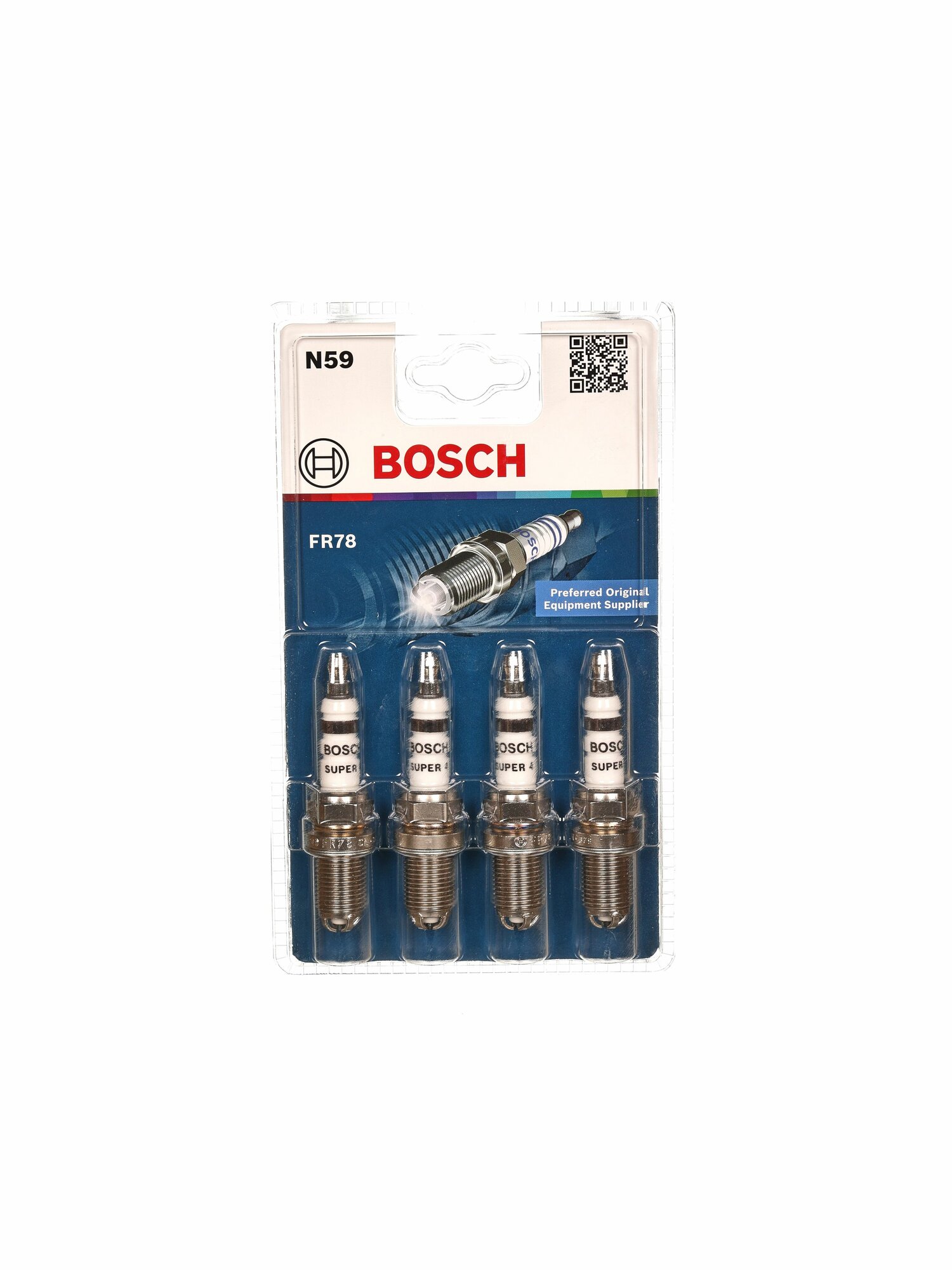 Свечи зажигания (комплект) Bosch (0 242 232 801), 4 шт.