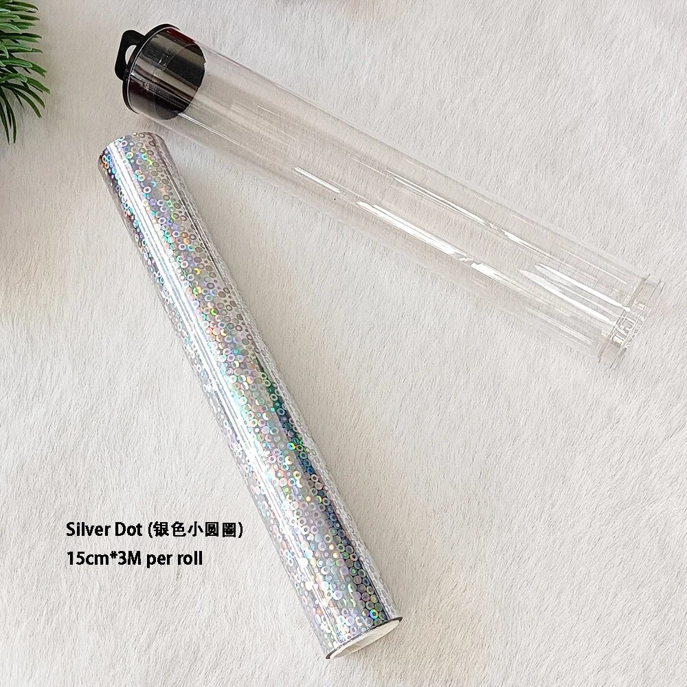 Фольгированная пленка Alinacutle для горячего тиснения 3М 15х300см silver dot