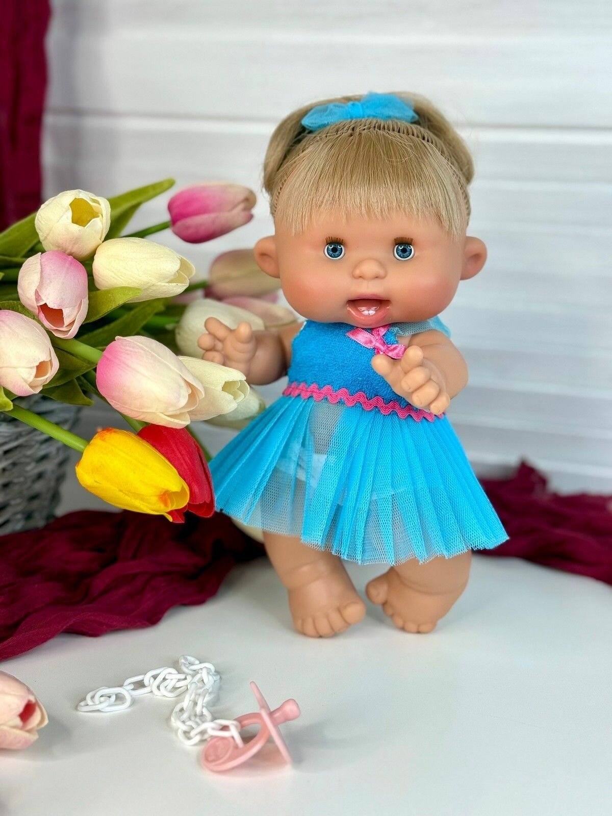 Пупс Nines 26 см PEPOTE с закрывающими глазками