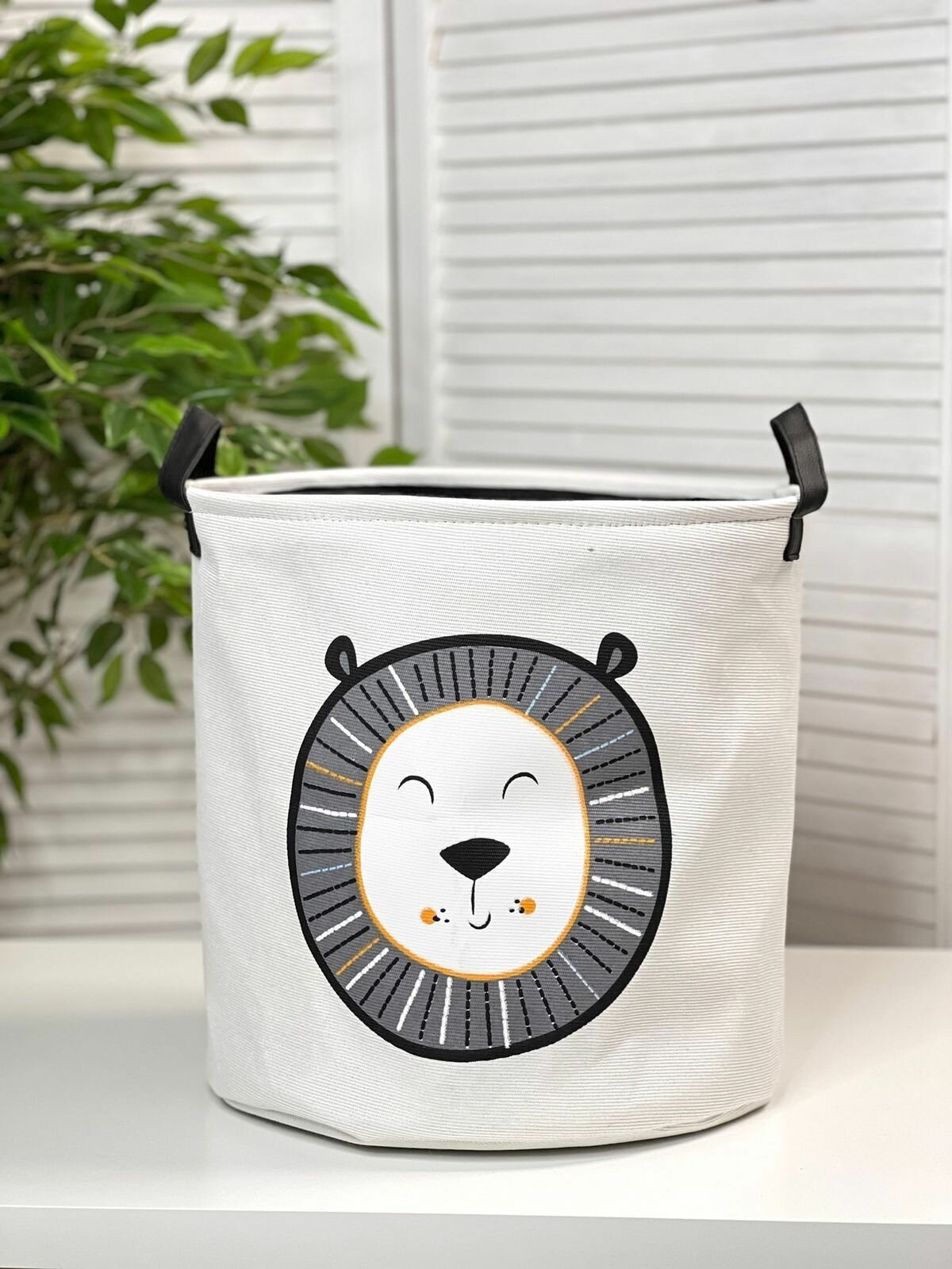 Корзина для белья текстильная (Ёжик)