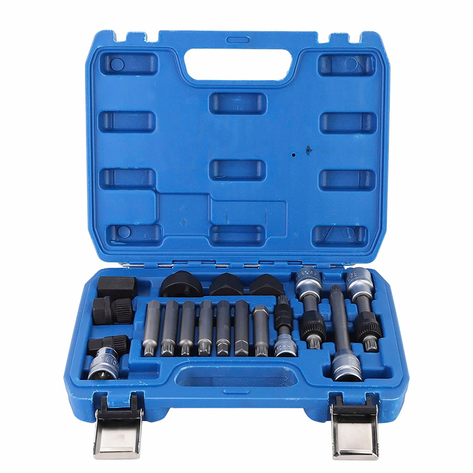 Комплект для демонтажа шкива генератора 18 предметов, инструмент для авторемонта и обслуживания