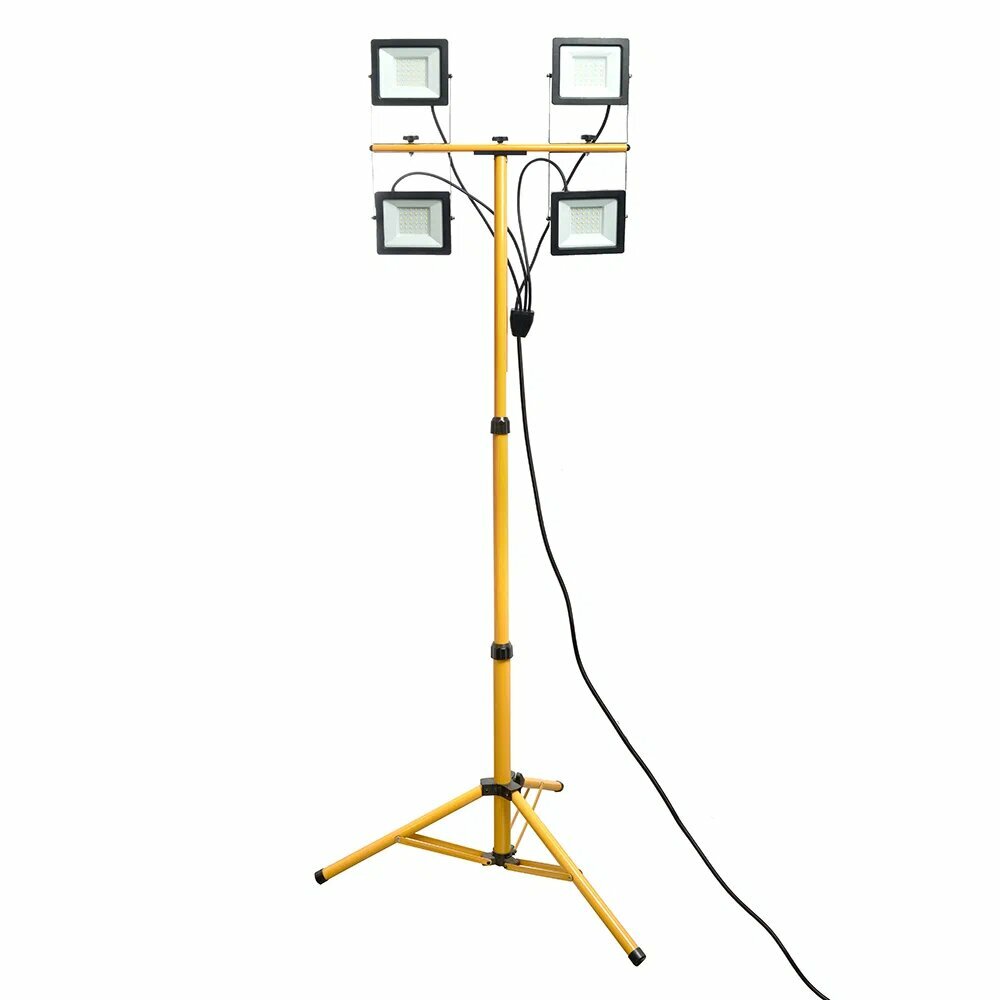 Прожектор на штативе, 4*50W 6400К 220V черный IP65, Feron LL-506 48507