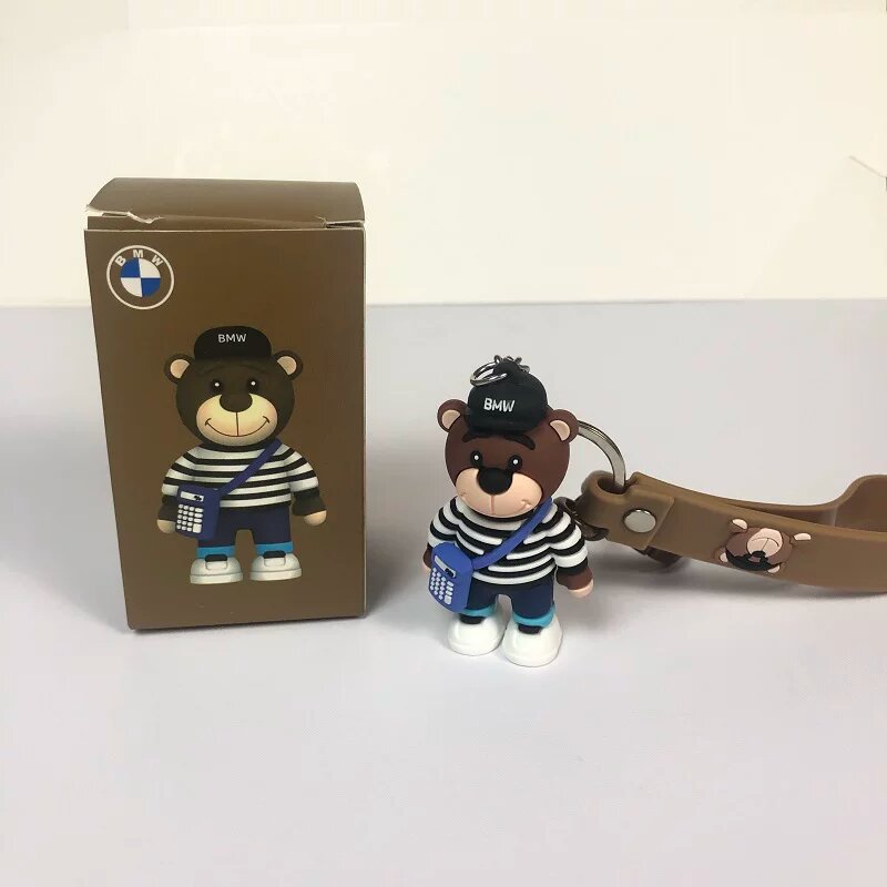 Брелок для ключей BMW Bear Doll Blade Square 3, серия 5 x1, мини-брелок для ключей, высококачественный оригинальный