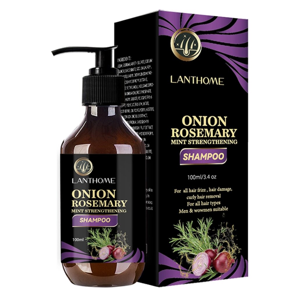 100 мл Шампуня Для Роста Волос Rosemary Onion Шампунь для Более Густых и Длинных Волос