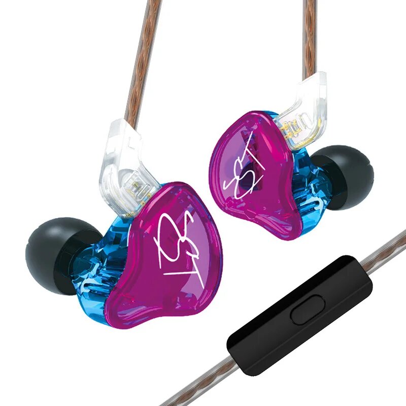 KZ ZST Bluetooth наушники ZST Purple mic