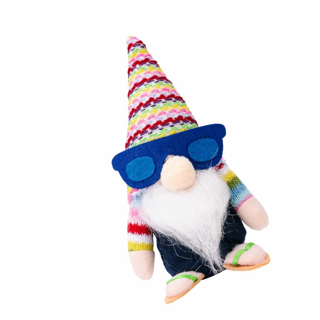 Летняя безликая кукла в солнцезащитных очках - синяя