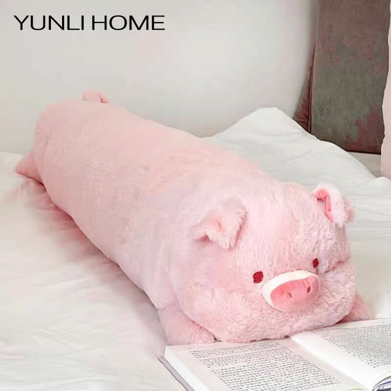 Милая подушка с мультяшным животным для девочек, подушка для ног, длинная подушка, подушка для кровати, подушка для дивана, плюшевая игрушка