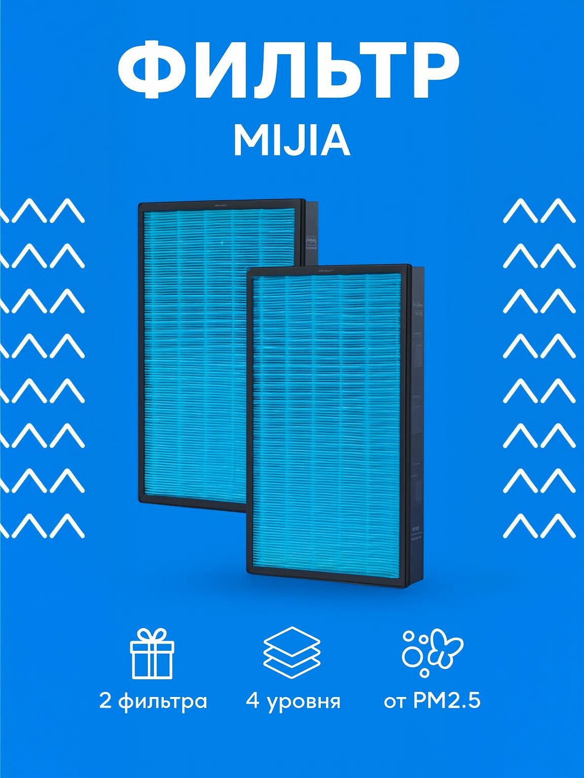 Фильтр для очистителя воздуха Xiaomi Mijia Air Purifier Max M5R-FL 2 шт. в комплекте (синий) 964544