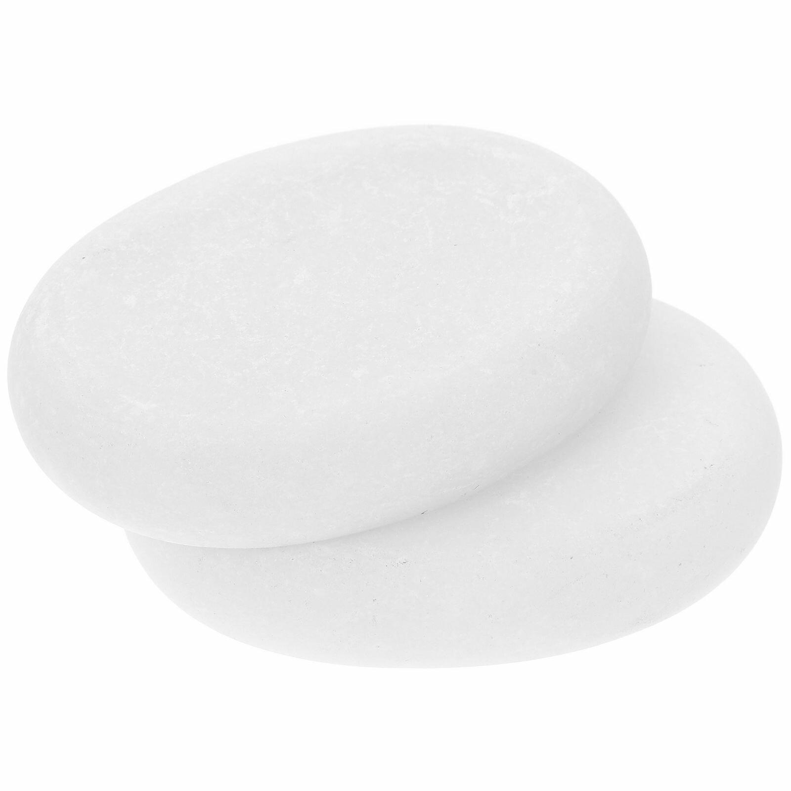 Набор из 2 белых мраморных массажных камней горячего и холодного использования для здоровья