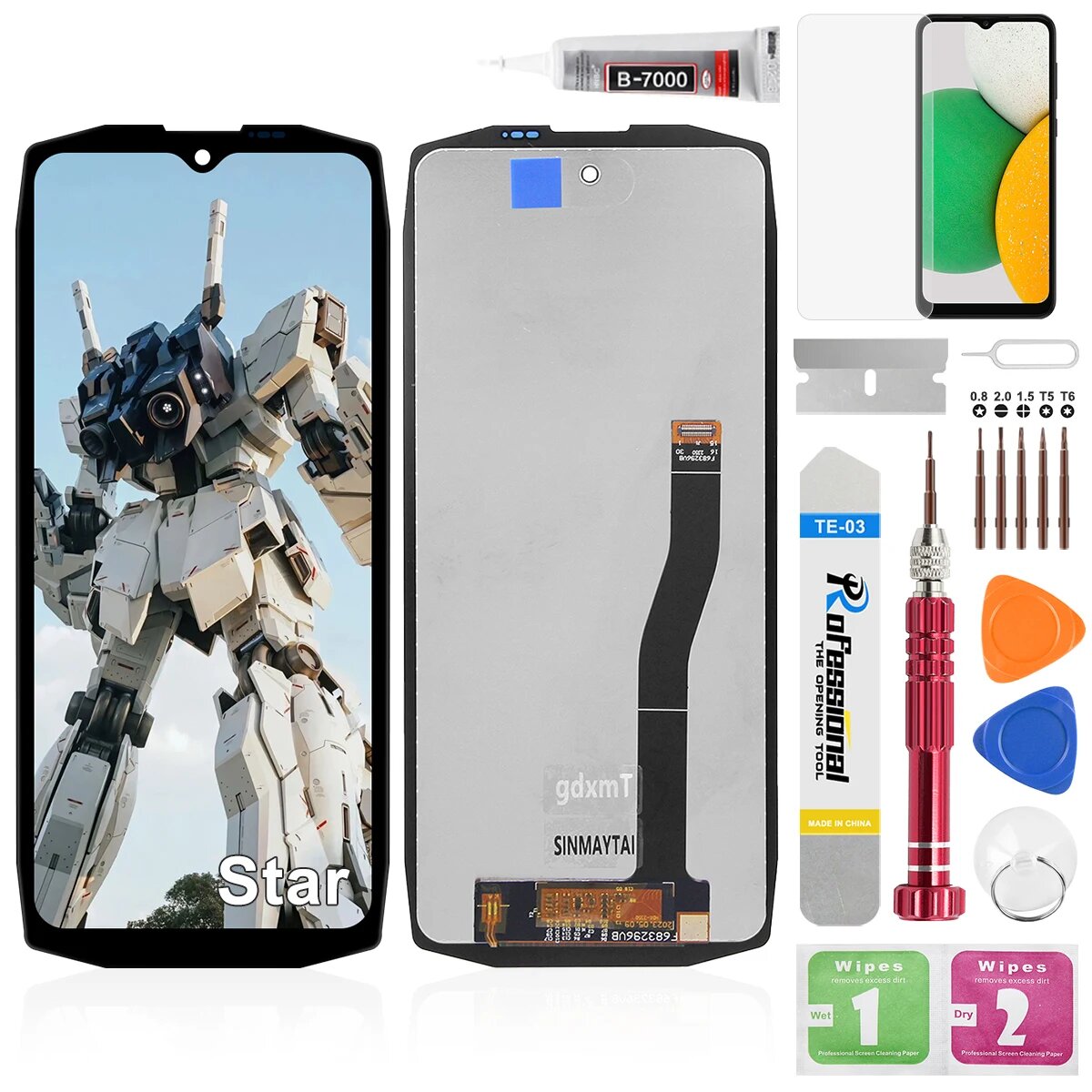 Новый для Cubot King Kong Star ЖК-дисплей с сенсорным экраном и дигитайзером в сборе, замена для King Kong Star, замена ЖК-дисплея