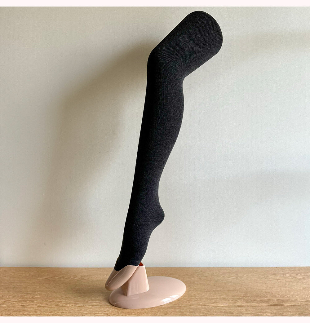 Осенне-зимние 1200D детские бархатные теплые молочно-белые колготки с микродавлением, стройнящие, с вертикальными полосками, серые леггинсы для женщин