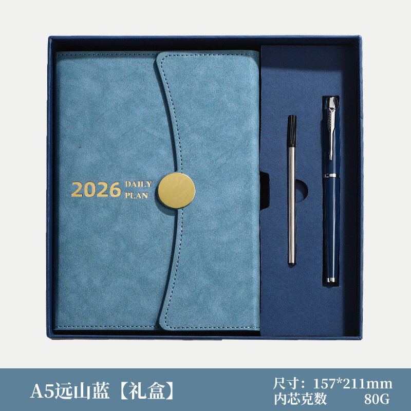 A52026 Испанский ежедневник на 365 дней, ежедневный дневник, английский планировщик, подарочный набор