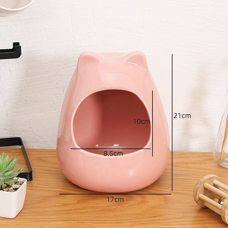 Керамическое гнездо для маленьких питомцев, очень большая спальня для шиншилл, кроликов, золотых хомяков, ежиков, летний охлаждающий домик