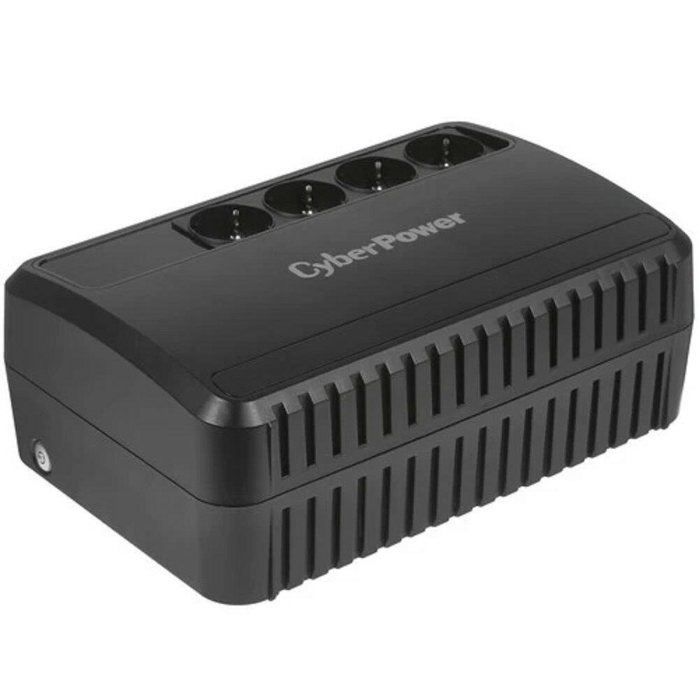 Источник бесперебойного питания (ИБП) CyberPower BU850E, 850 В·А, 425 Вт, A.SIN, LED, 4 розетки Schuko
