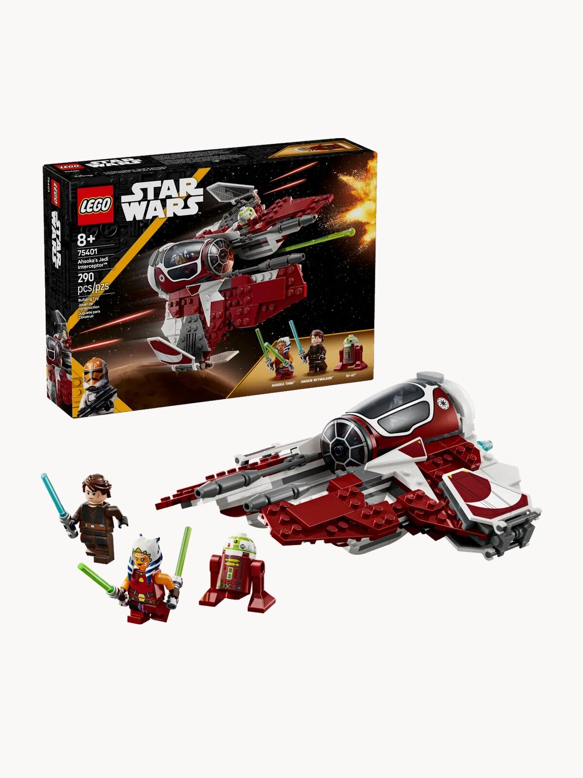 Конструктор LEGO Star Wars 75401 Джедайский перехватчик Асоки, 290 дет.