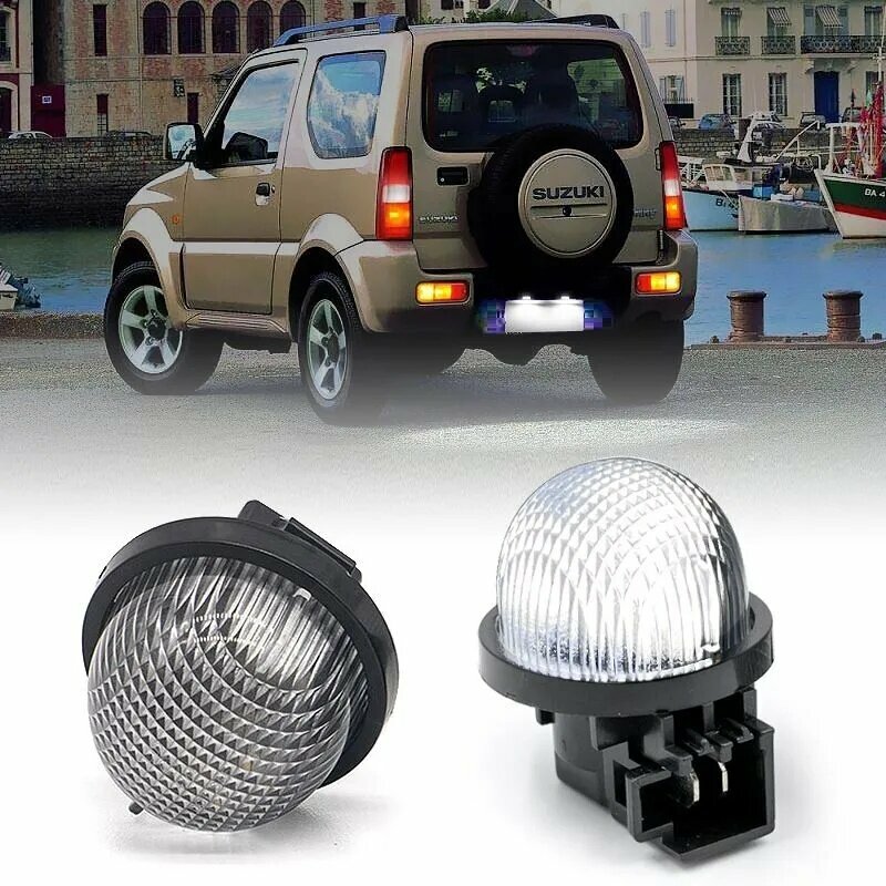 Лампа автомобильная 2 шт. арт. Белый светодиодный номер для Suzuki Jimny Alto нести пикап Grand Vitara Swift вагон R Baleno