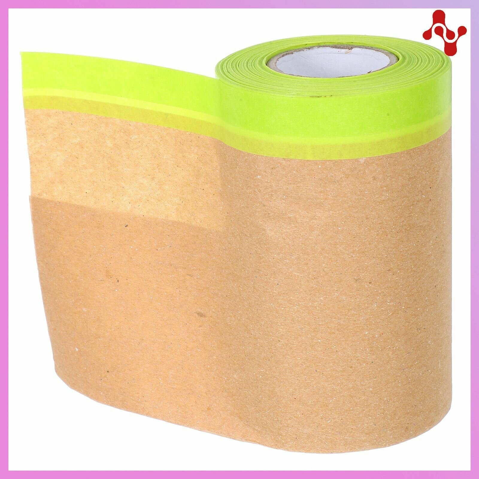 Водостойкая маскирующая бумага для качественной защиты при автомобильной покраске 1000.00X15.00X0.01Cm