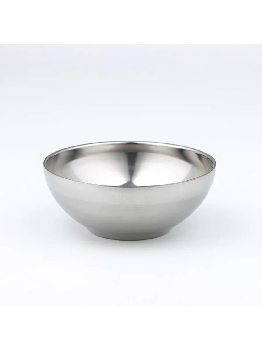 Стальная миска с двойными стенками 300 мл