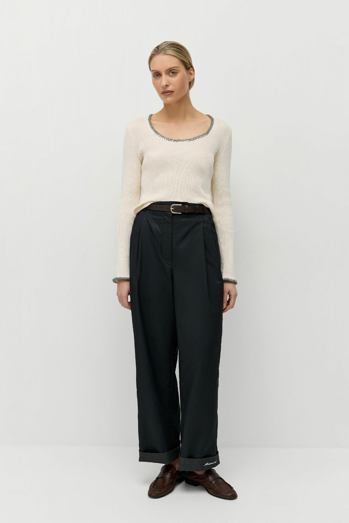 Брюки трубы