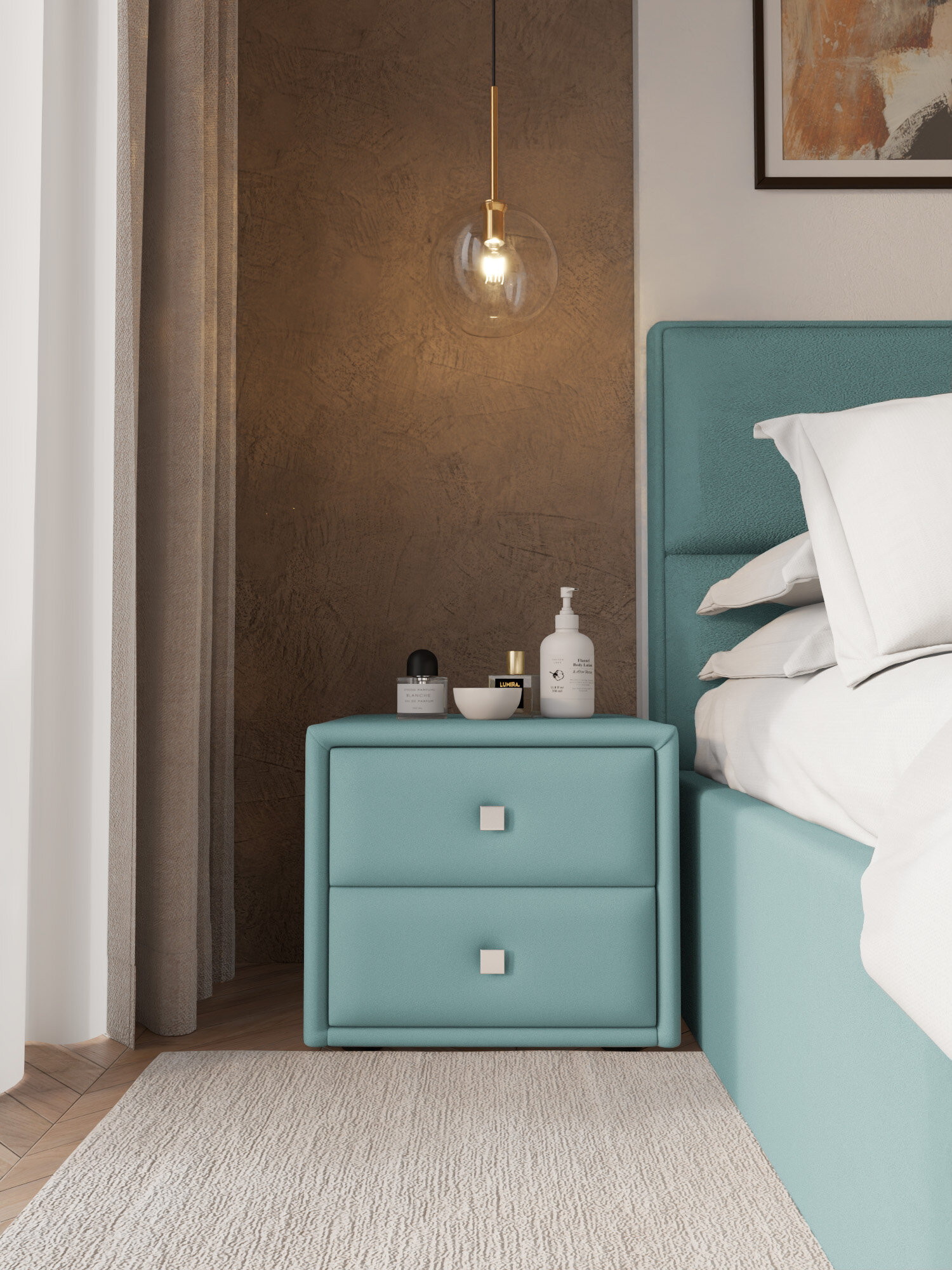 Тумба прикроватная Даллас с ящиками, фабрика Микс Интерьер