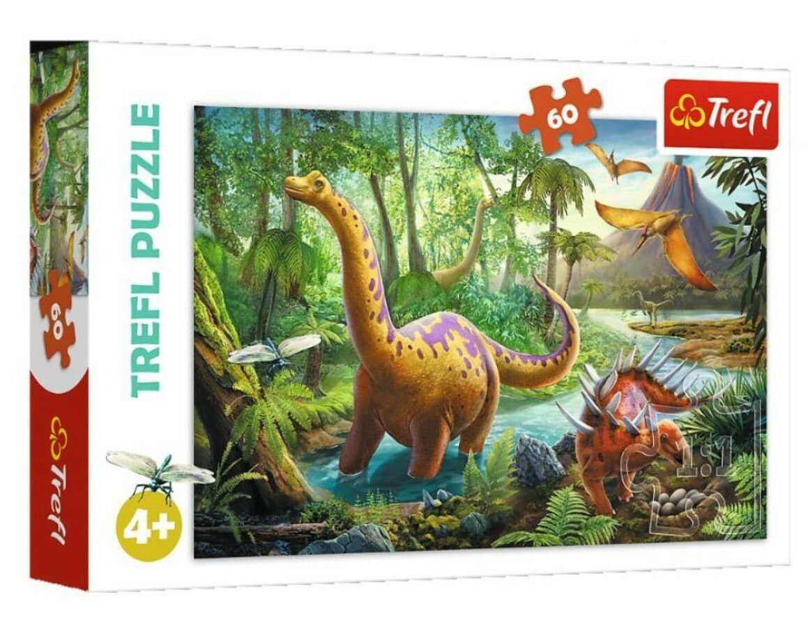 Пазл Trefl Странствующие динозавры, 60 эл. 17319/TR17319