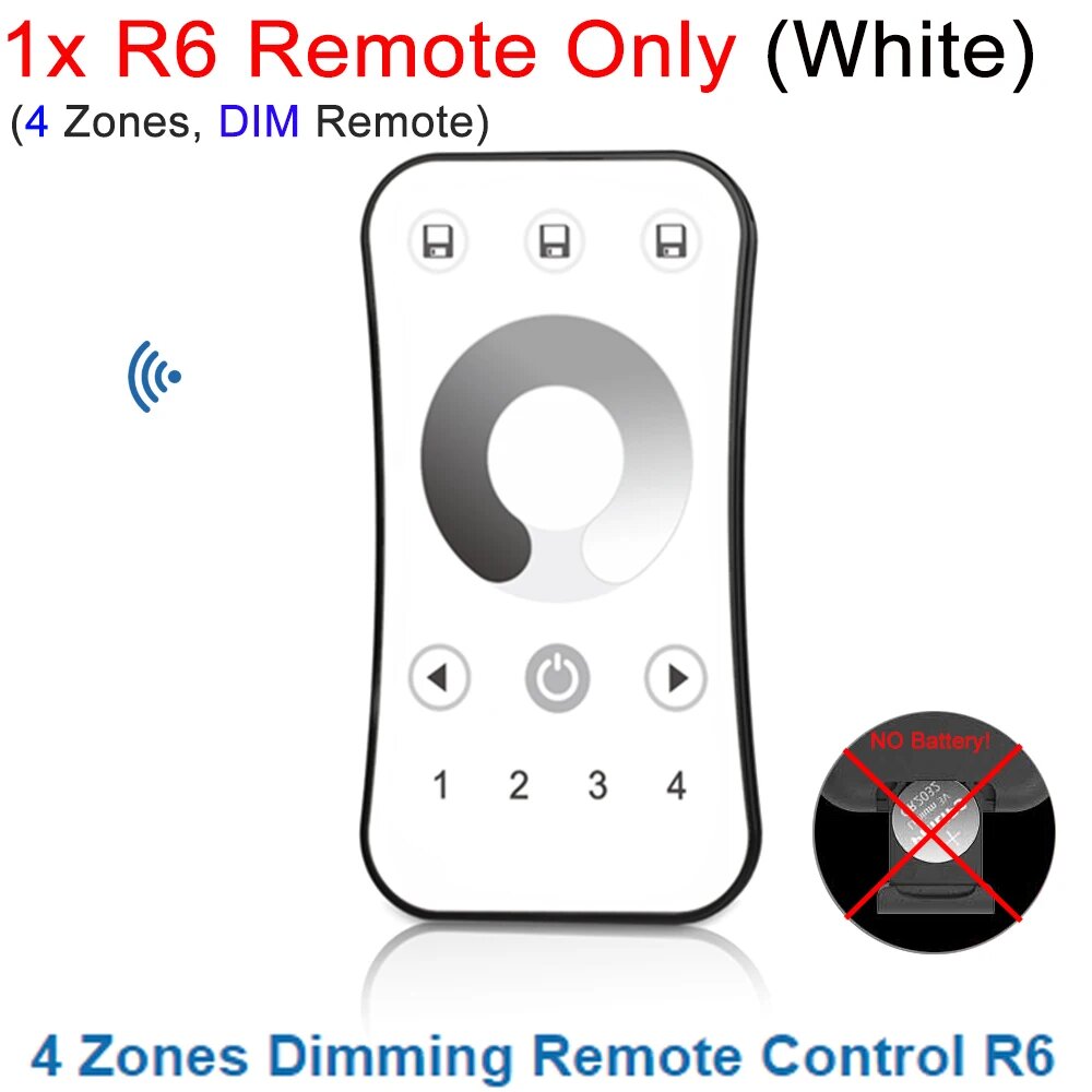 Veromount Tuya WiFi Диммер для LED ламп Белый, R6 Remote Only