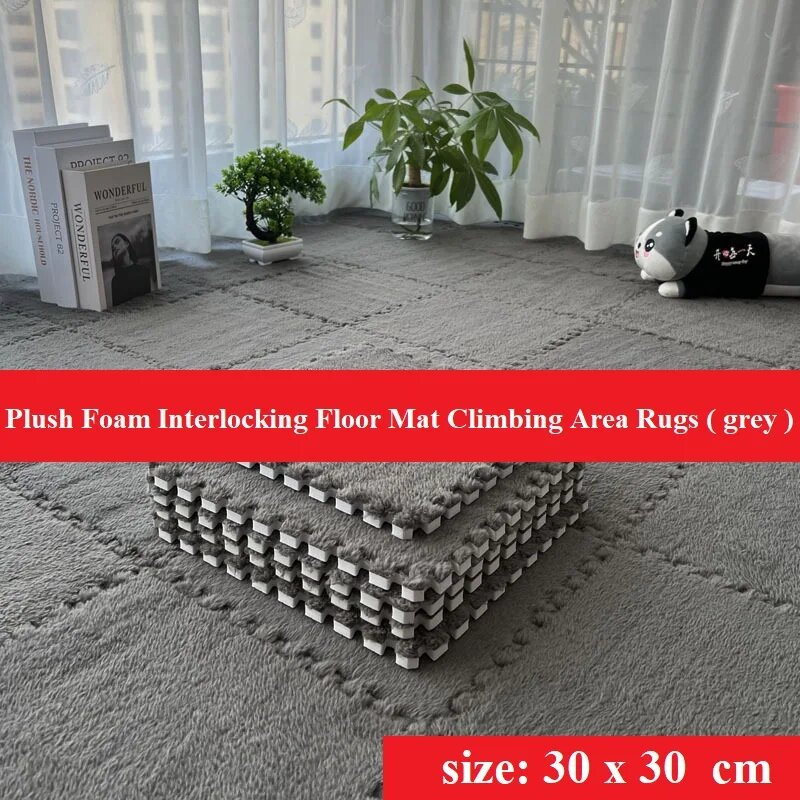 Детские коврики EVA 30x30 см Thickness 10 mm, grey ( 1 PC )