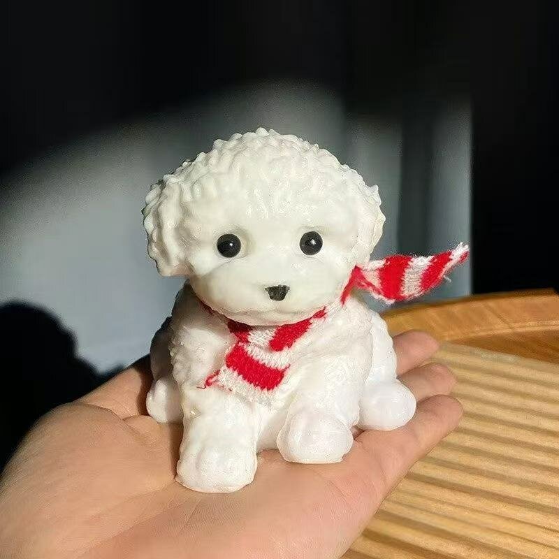 Таба сквиш Собачка, тянучка игрушка-антистресс в красивой подарочной коробке.