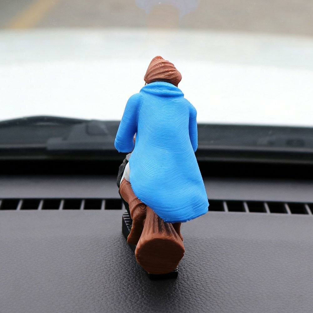 Фигурка на капот Ведьма, дрифтующая вместе с автомобилем мужчина , высота 7.8 см