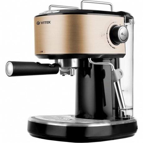 Кофеварка рожковая Vitek VT-1524 750Вт золотистый
