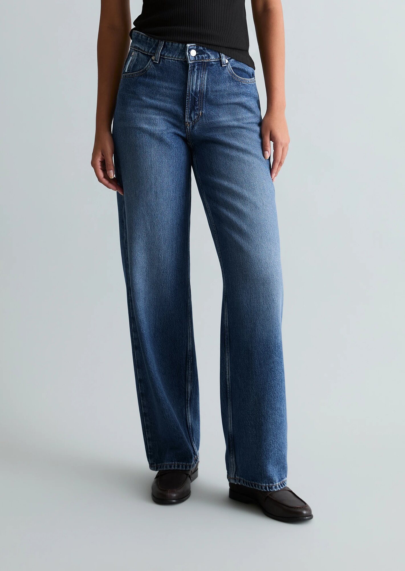 Джинсы широкие 