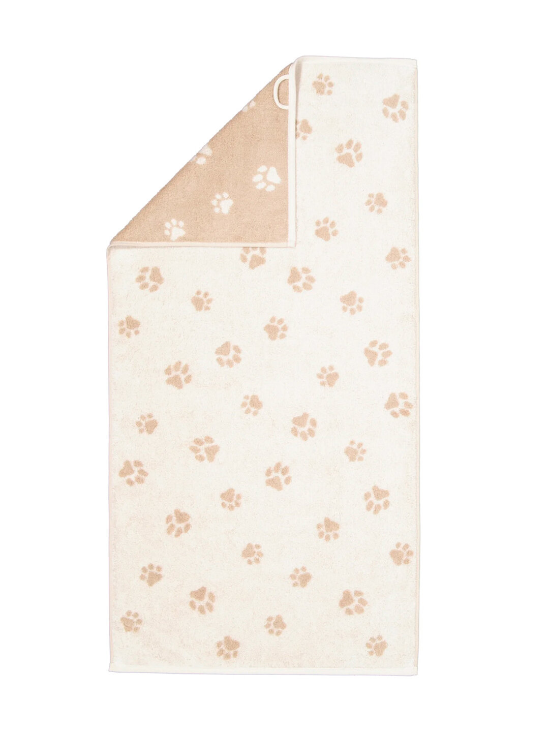 Полотенце Cawo Paws 50x100см, 100% хлопок, цвет светло-бежевый