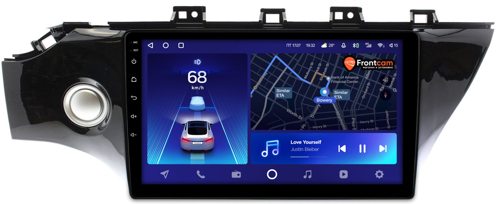 Штатная магнитола Kia Rio 4, Rio X-Line 2017-2020 Teyes CC2 PLUS 6/128 10" RM-10-419 Android 10 (4G-SIM, DSP, QLed) (с кнопкой)