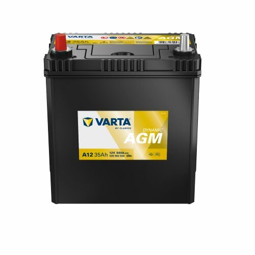 Аккумуляторная батарея VARTA AGM 35Ah 420A start-stop 535902034 A12 B19R B20R прямой полярности