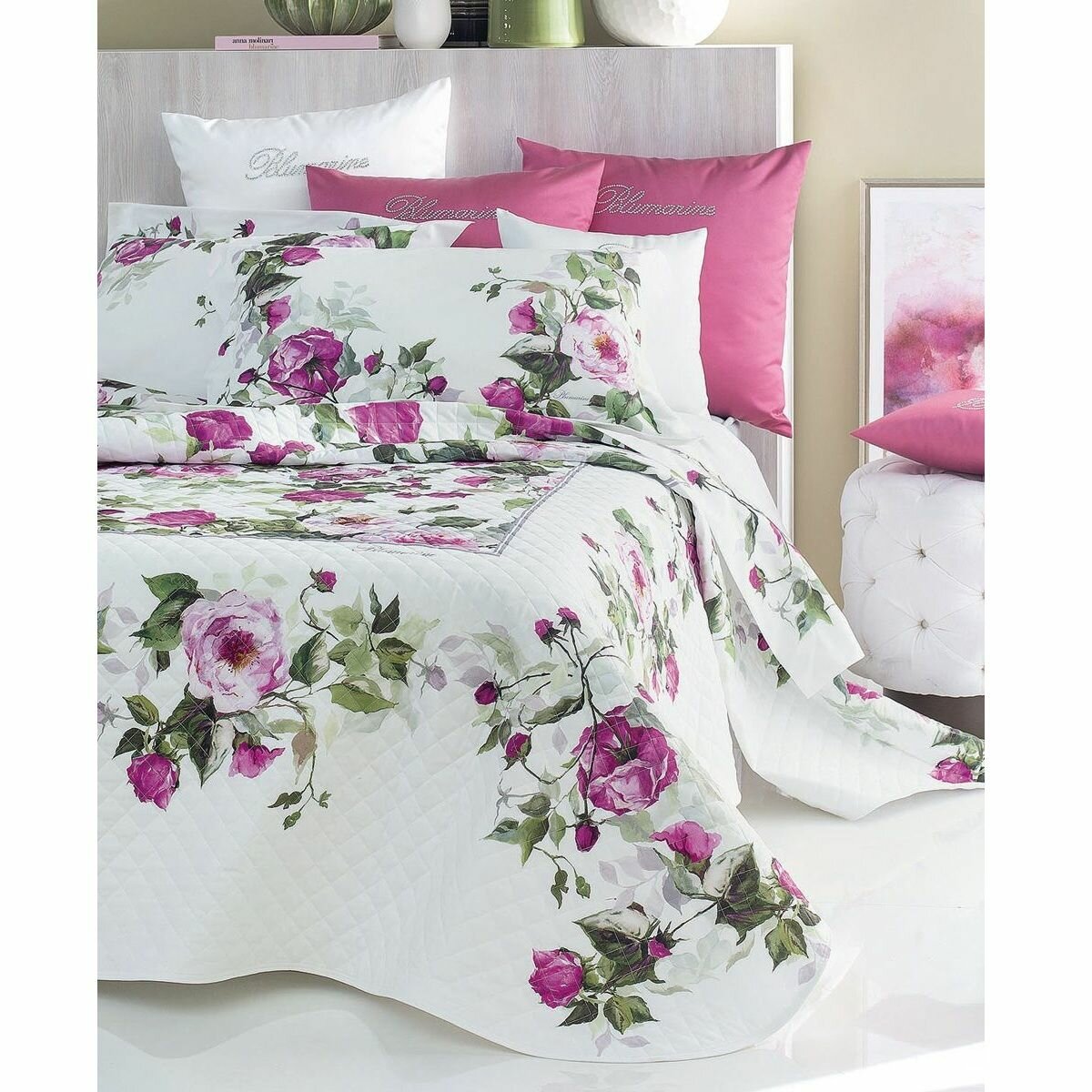 Одеяло-покрывало Blumarine Adele Cotone Coperta-copriletto lampone BLM/440426