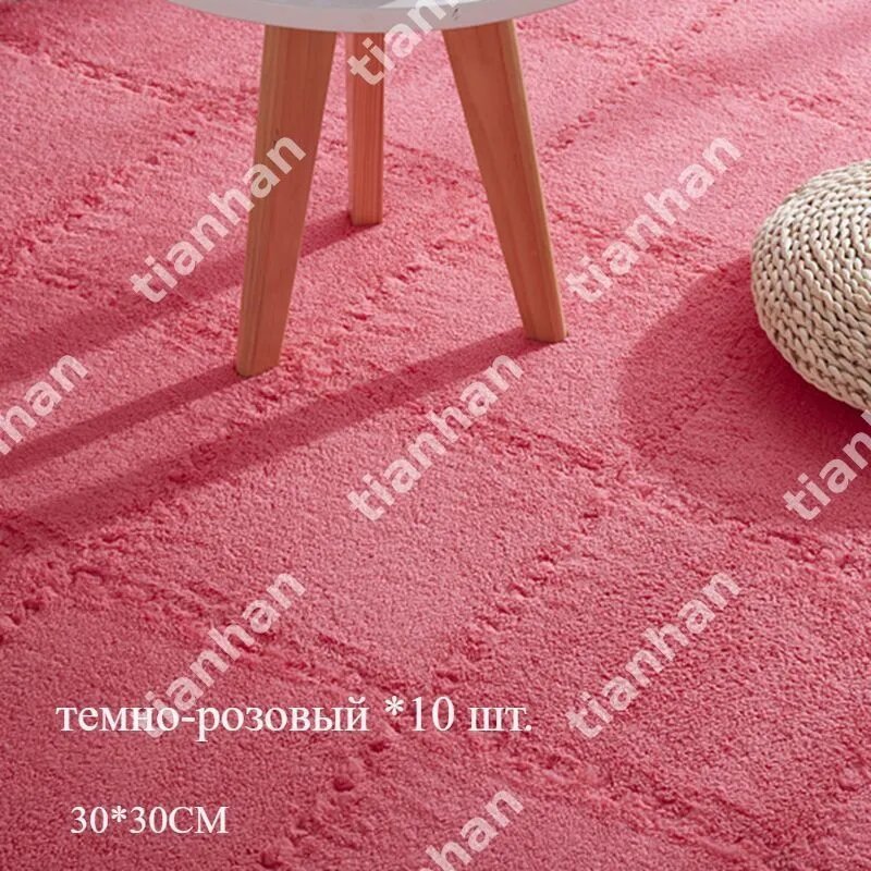 Ковер-пазл 30x30 см из EVA для детской комнаты. 10 шт. Развивающий коврик, геометрический принт, ар-деко — фото 1