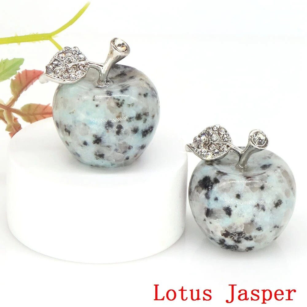 Статуэтка яблоко Lotus Jasper, натуральный камень, 1pc
