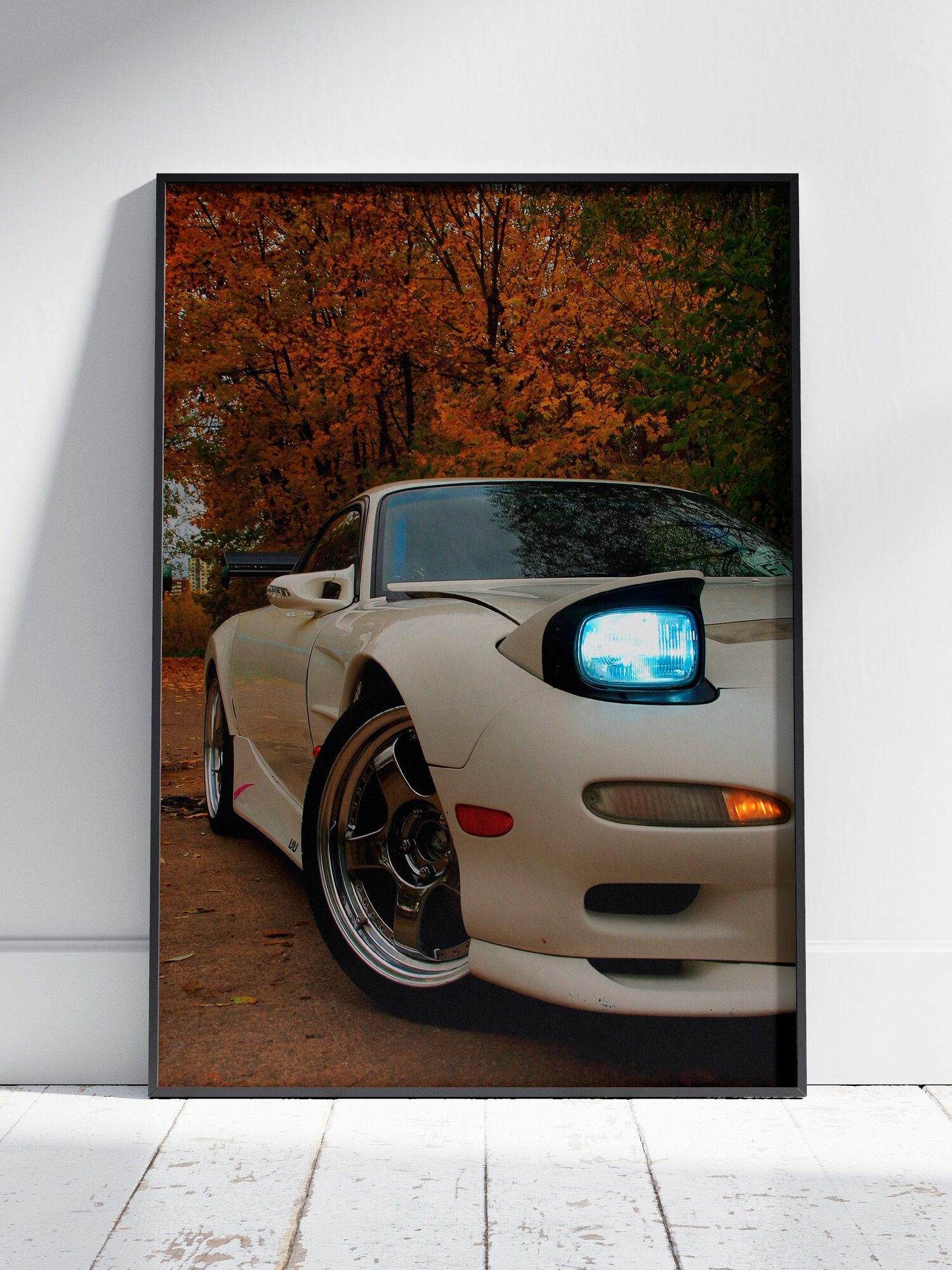 Плакат на стену для интерьера Легенды Авто (Мазда RX7 - Mazda RX7 4) - Постер по машине формата A4 (21x30 см)