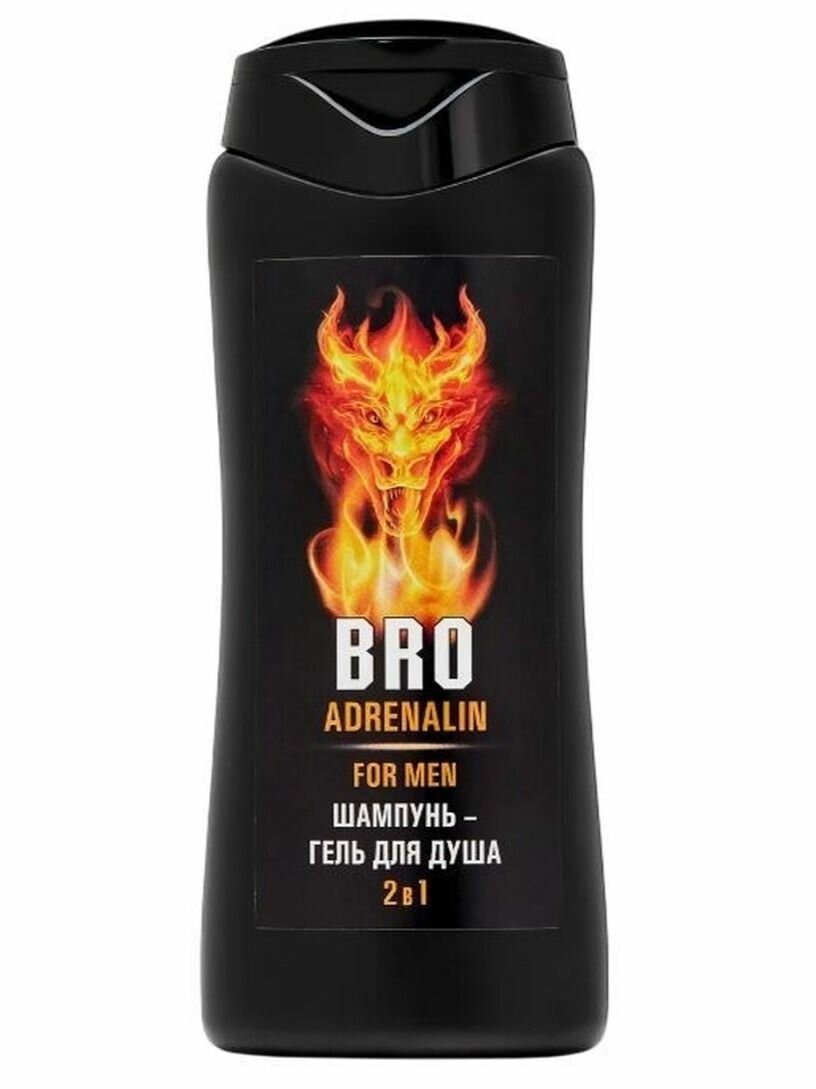 Шампунь-гель Markell "BRO ADRENALIN", мужской, 2 в 1, для волос, бороды и кожи тела, 250 мл
