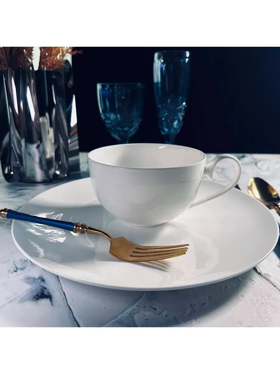 Бульонница Lenardi Atlant, костяной фарфор, 600 мл