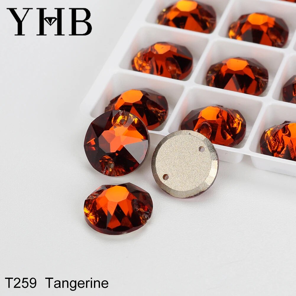 Кристаллы YHB Tangerine T259, оранжевые