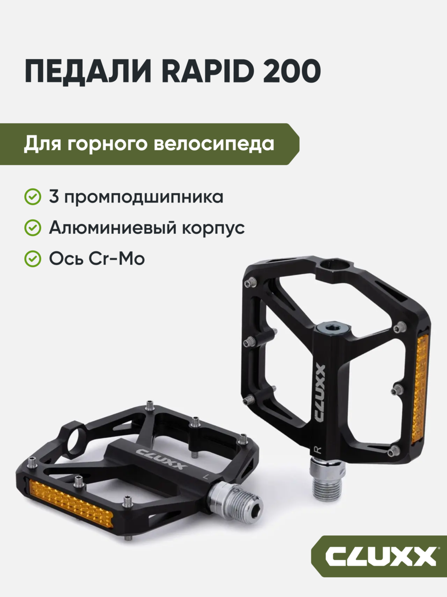 Педали CLUXX Rapid 200 Black
