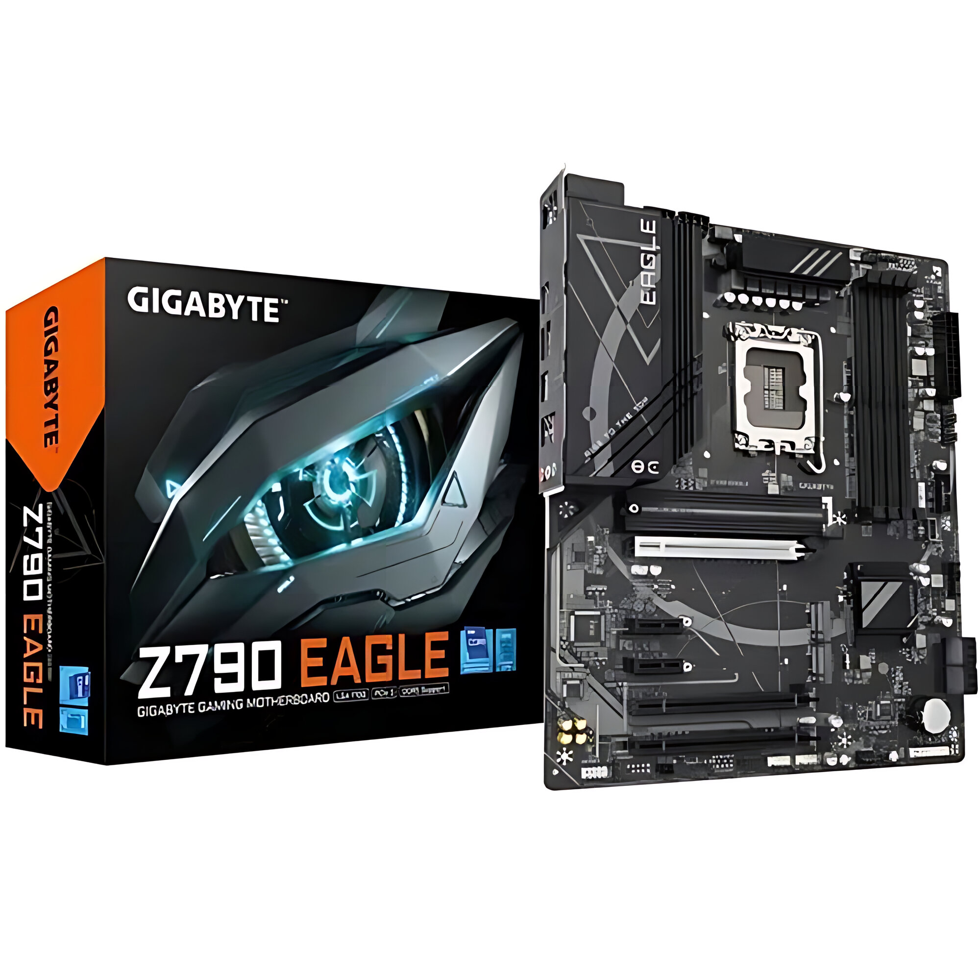 Материнская плата GIGABYTE Z790 EAGLE (LGA1700/Z790/4xDDR5/3xPCI-Ex16/3xM.2/SB7.1/GLAN/DisplayPort/HDMI/ATX)