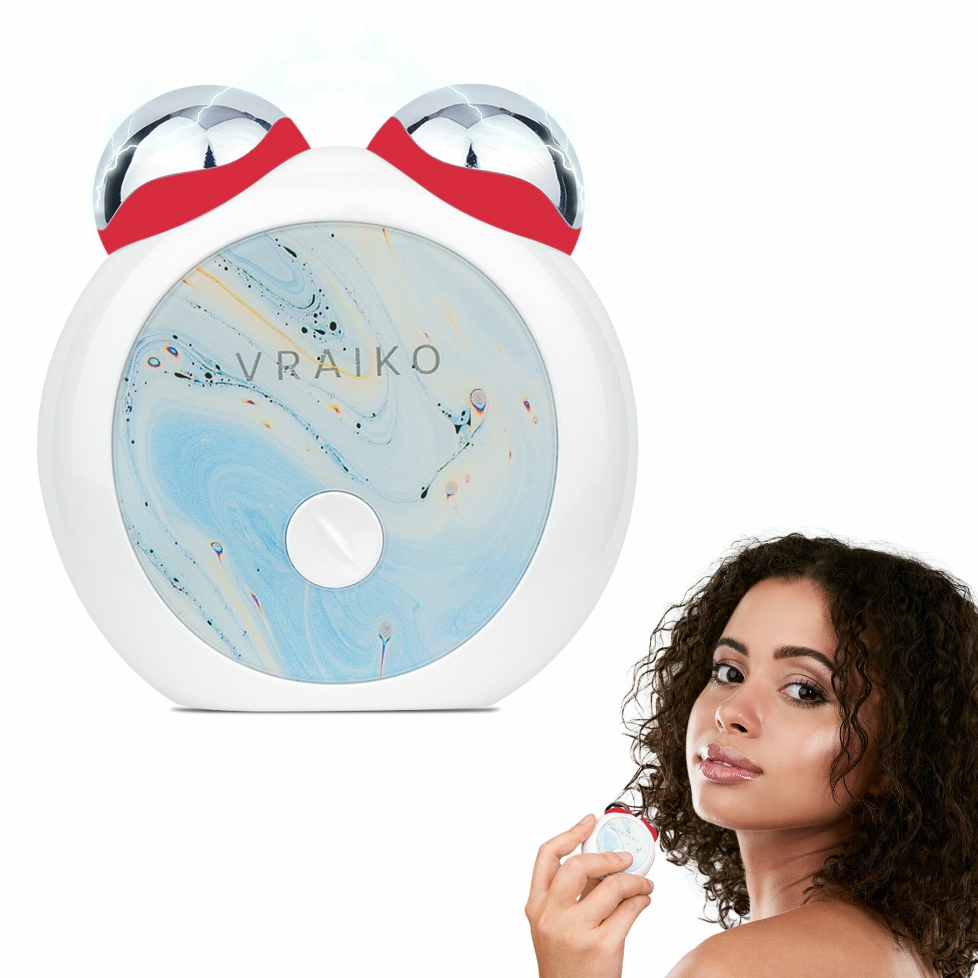 Микротоковый аппарат VRAIKO MiniCub / Массажер для начинающих с микротоками для лифтинга и контуринга лица