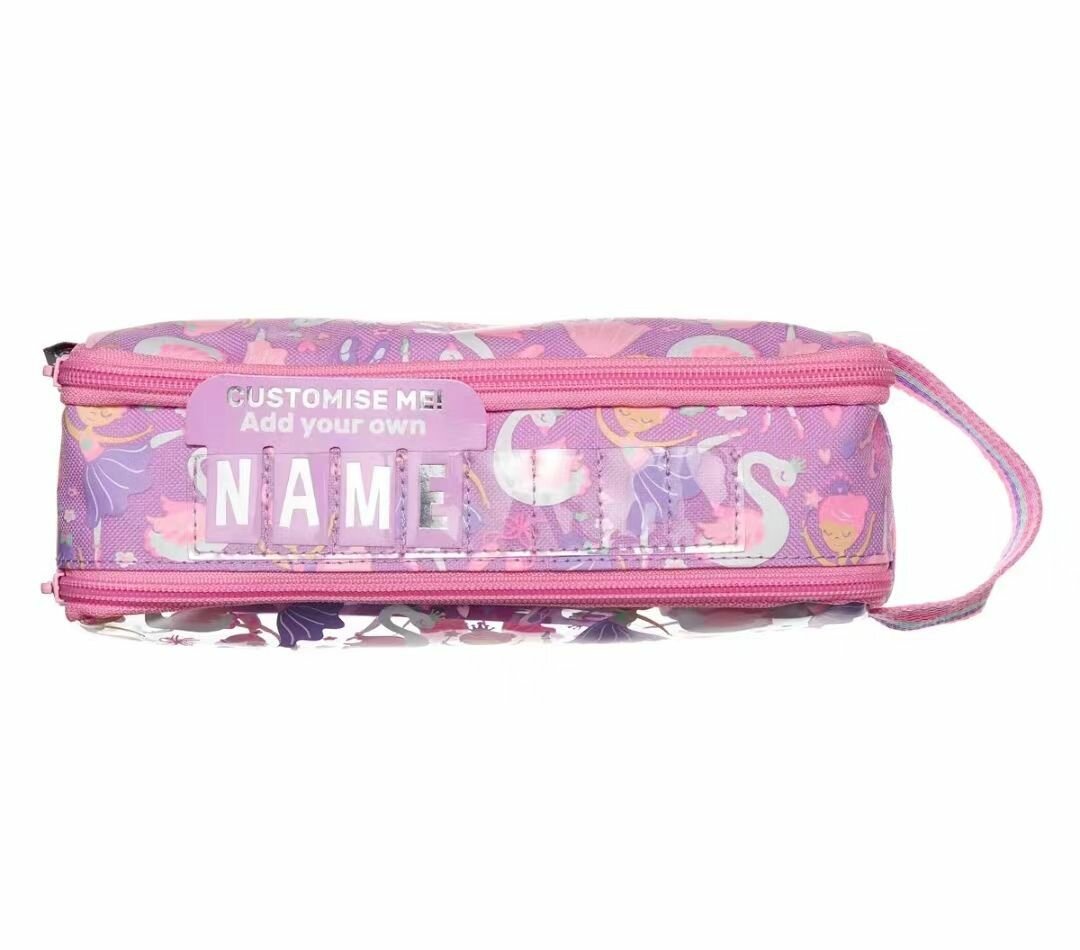 Детский канцелярский пенал Smiggle на двойной молнии (L23 см*W8 см*H7 см)