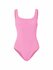 Купальник HUNZA G Crinkle-effect square-neck swimsuit, размер OneSize, pink